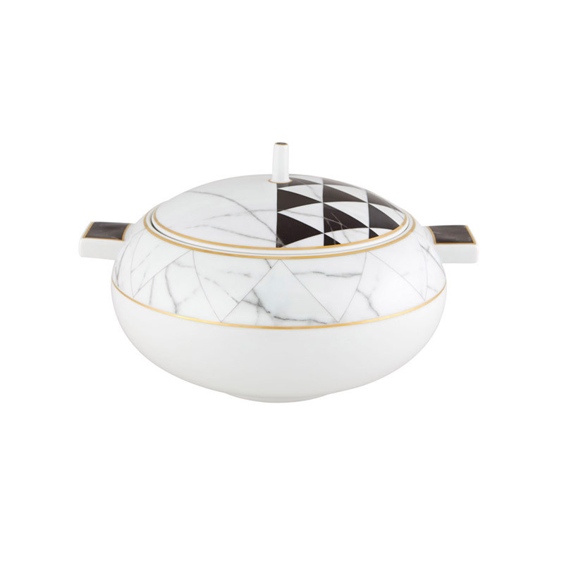 Venta de soperas de porcelana de lujo de Vista Alegre Carrara.