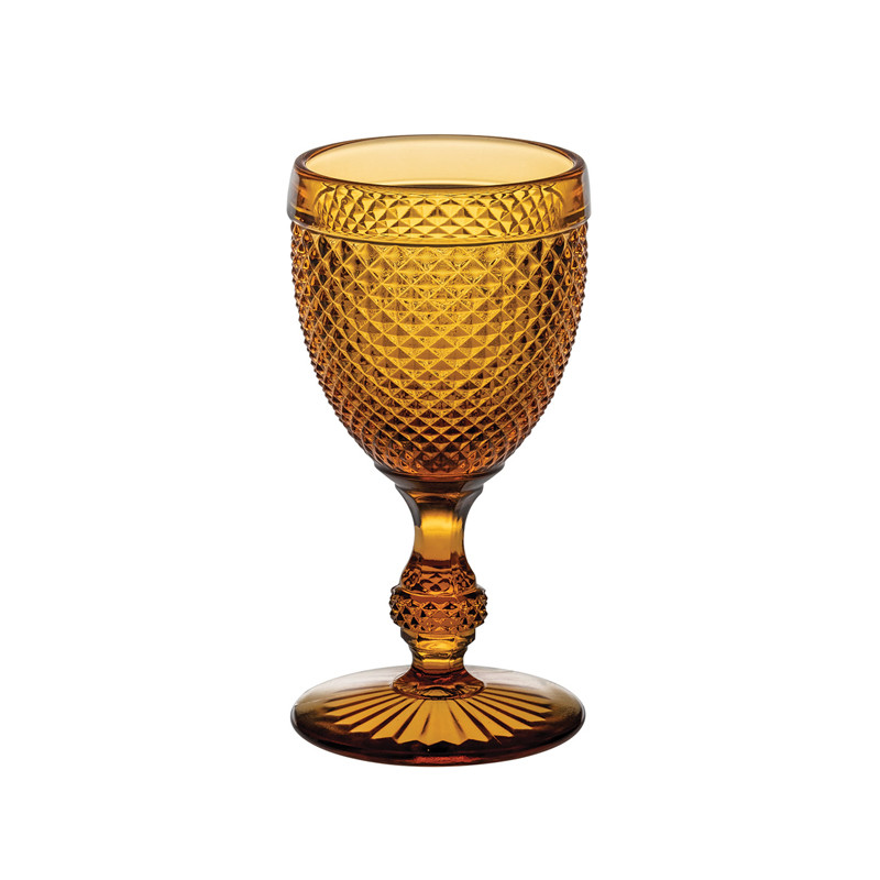 Comprar online pack de 4 copas agua color ámbar bicos vista alegre.